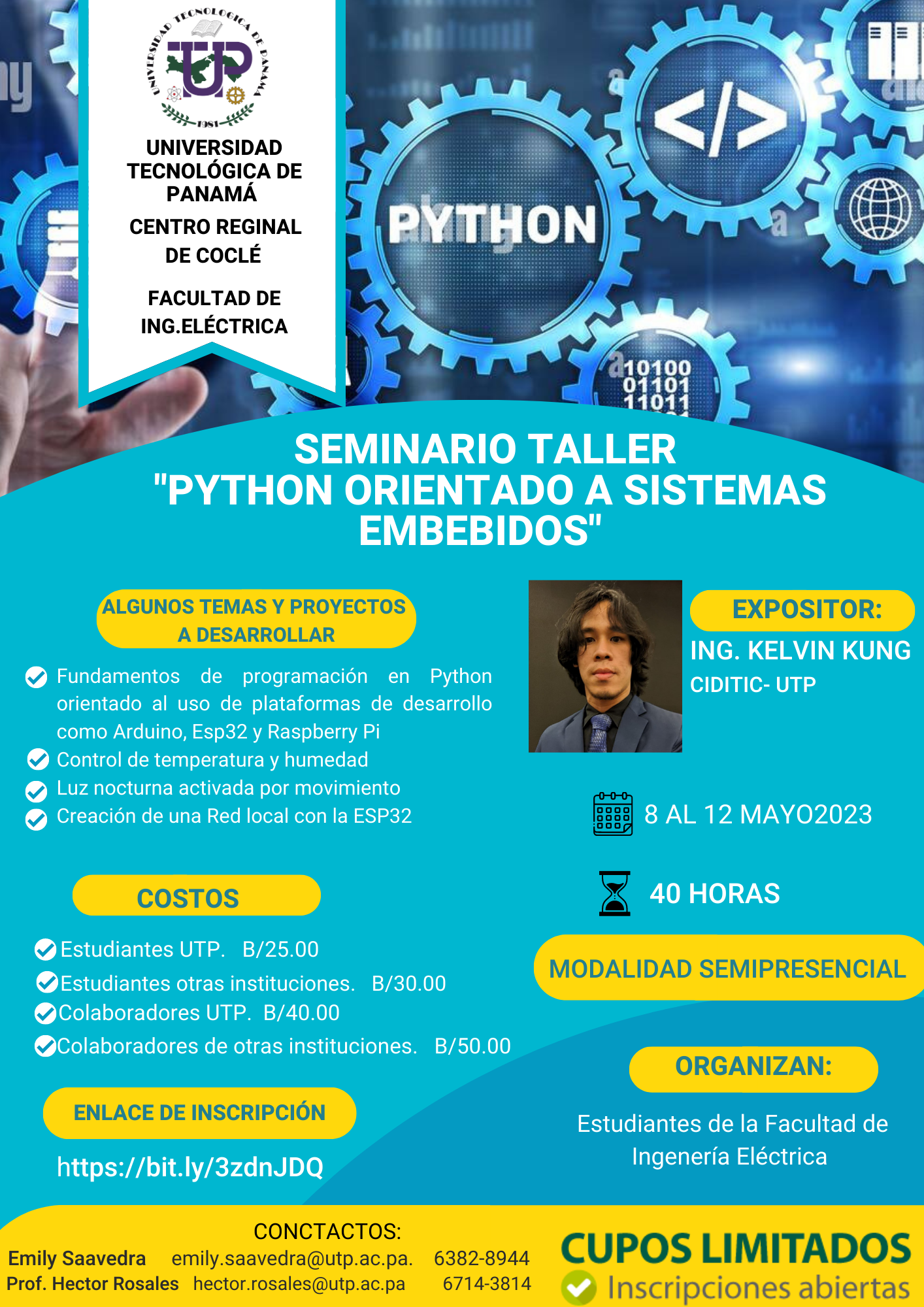 Seminario Taller Python Orientado a Sistemas Embebidos | Centro Regional de Coclé
