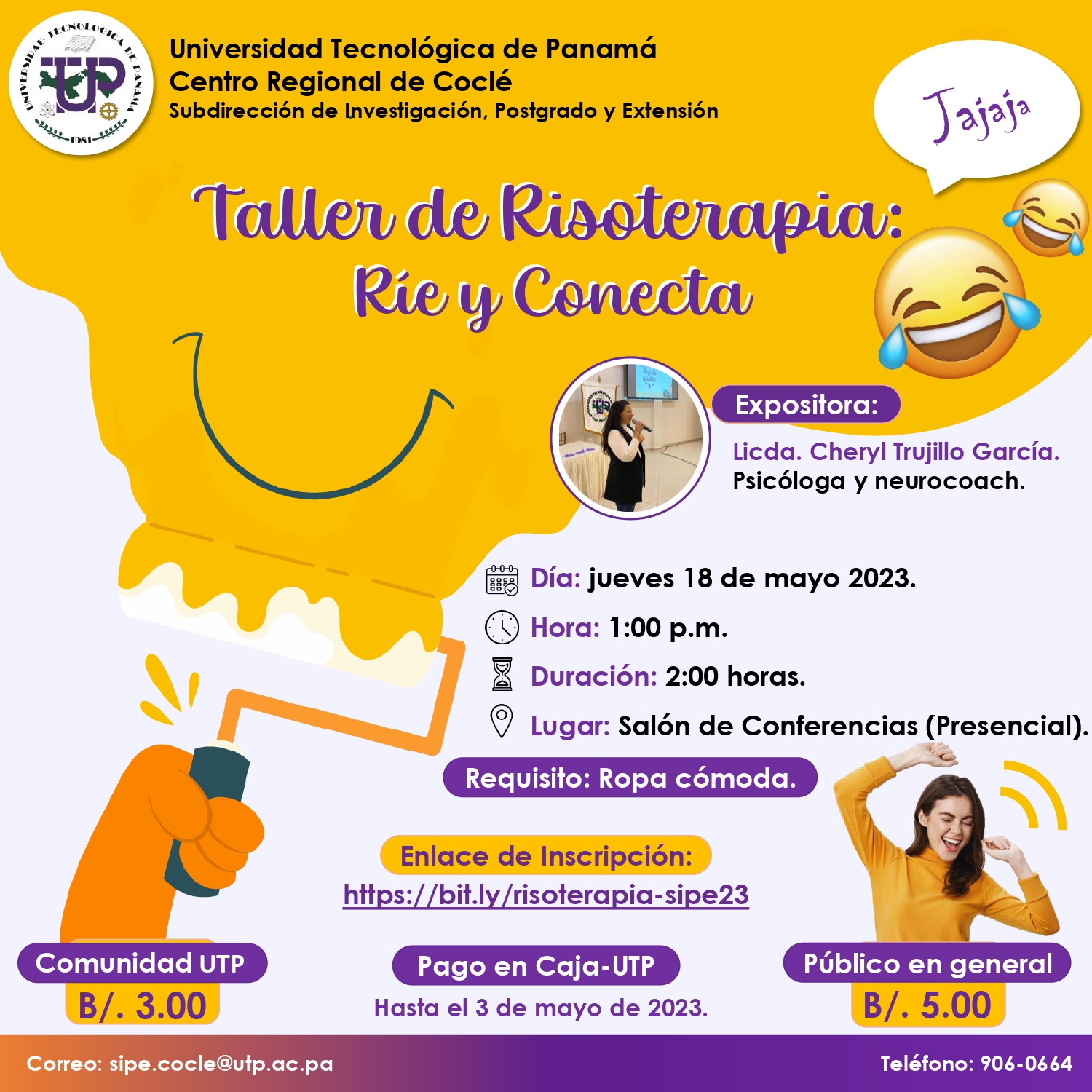 Taller de Risoterapia: Ríe y Conecta | Centro Regional de Coclé